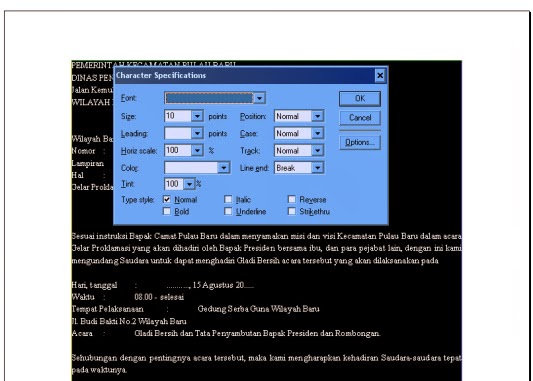 My Blog: Cara Membuat Surat Resmi Menggunakan Microsoft Word
