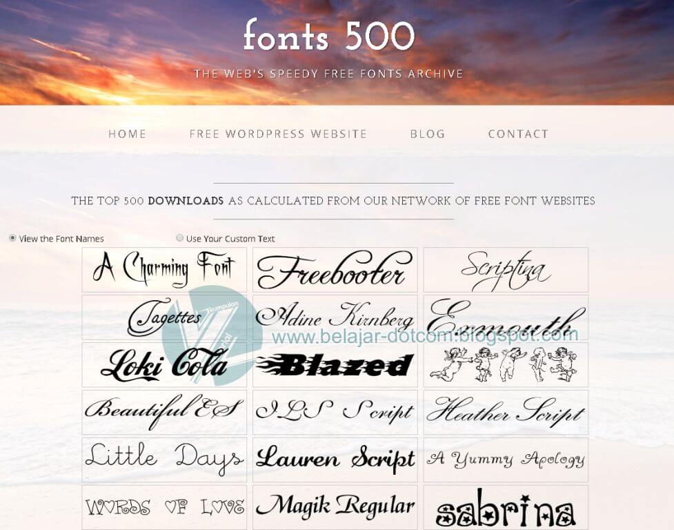 12 Situs Terbaik Tempat Download Font Gratis dan Keren Untuk Desain ...