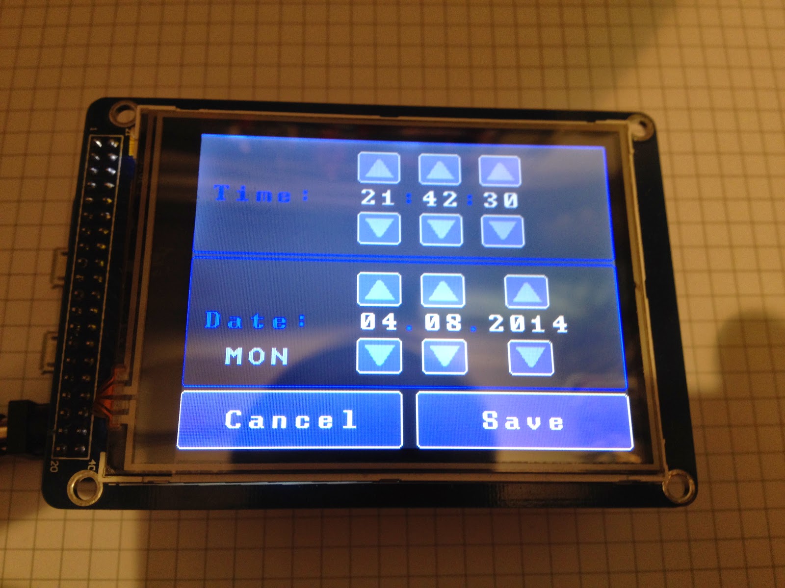 THD Arduino Projekte: Arduino Due TFT Analog Uhr