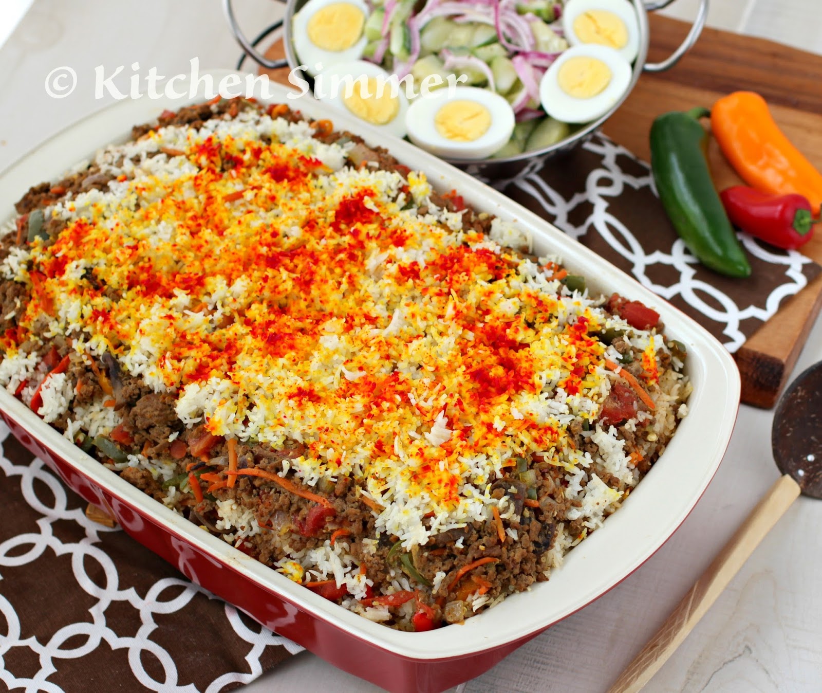 Kitchen Simmer: Mince Beef and Veggie Biryani