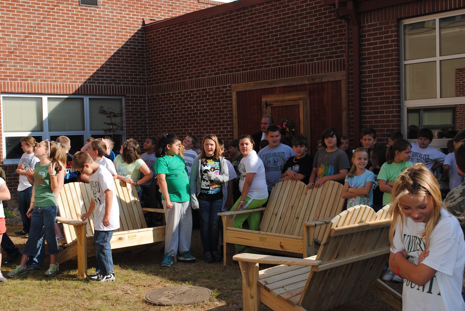 Ms. Kassie's 4th Grade Class: Courtyard Completion Ceromony & Ribbon ...