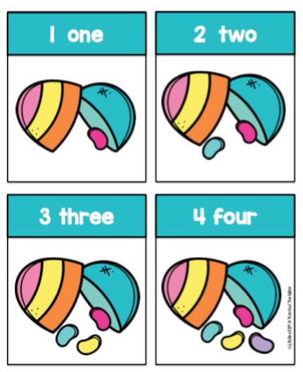 Spring Counting Jelly Beans 1-12 ~ Preschool Printables