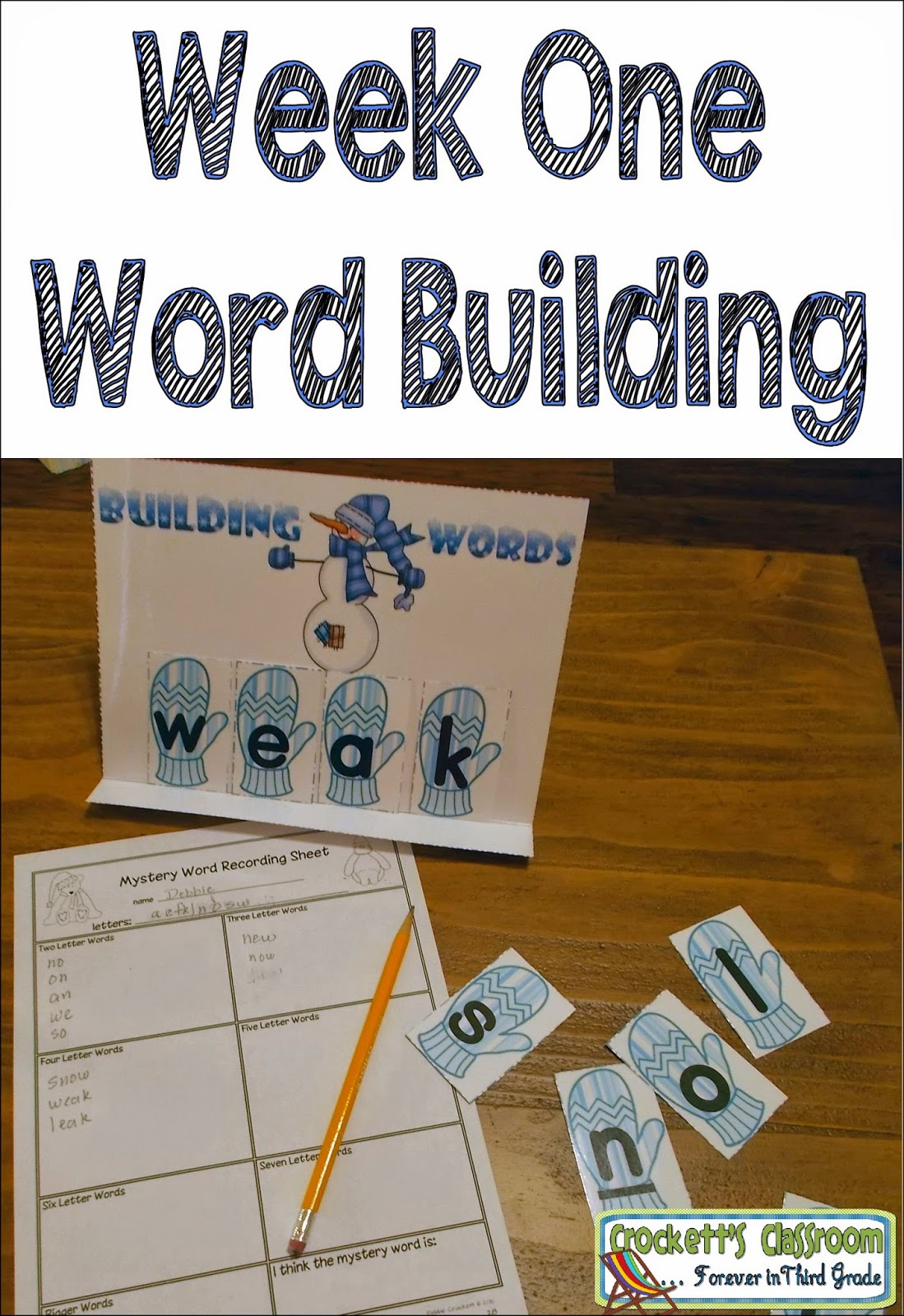Word Building, 4 Centers, 1 prep - Crockett's Classroom
