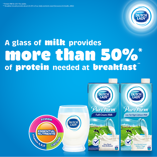 Lengkapkan sarapan pagi anda dengan Dutch Lady PureFarm ~ Cikgu Norazimah