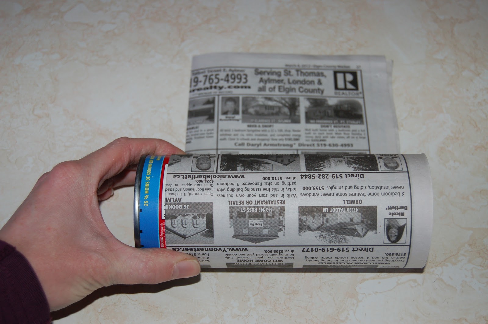 Whip Something Up: Newspaper Pots