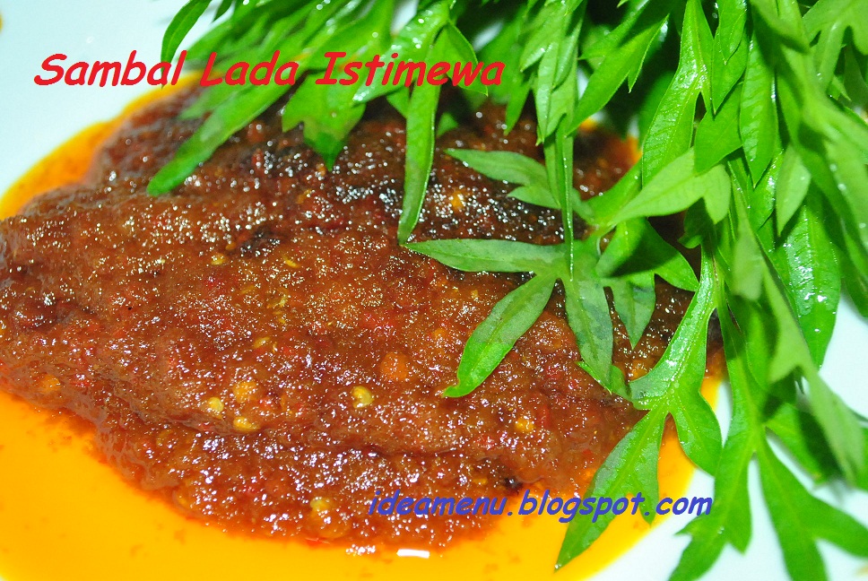 IDEAmenu: Nasi Himpit Kuah Kacang, Sambal Lada