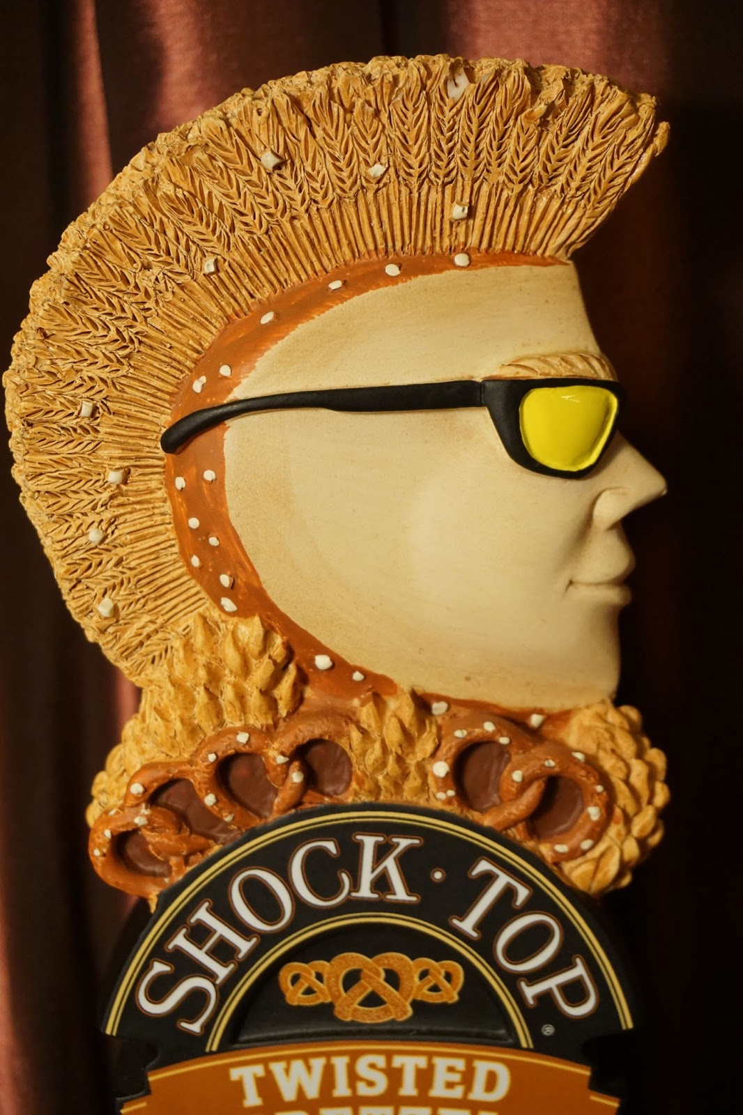 Tap Handle #529: Anheuser-Busch - Shock Top Twisted Pretzel Wheat