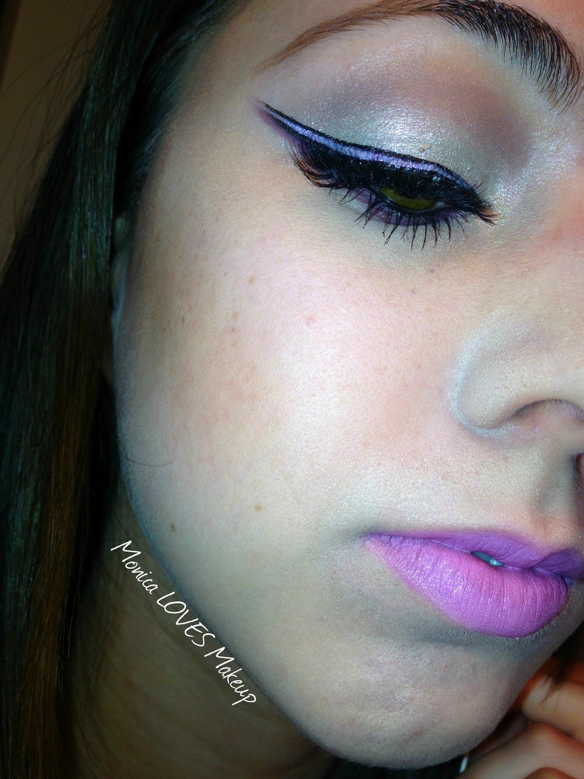 Monica LOVES Makeup: Lavender Liner & Lips