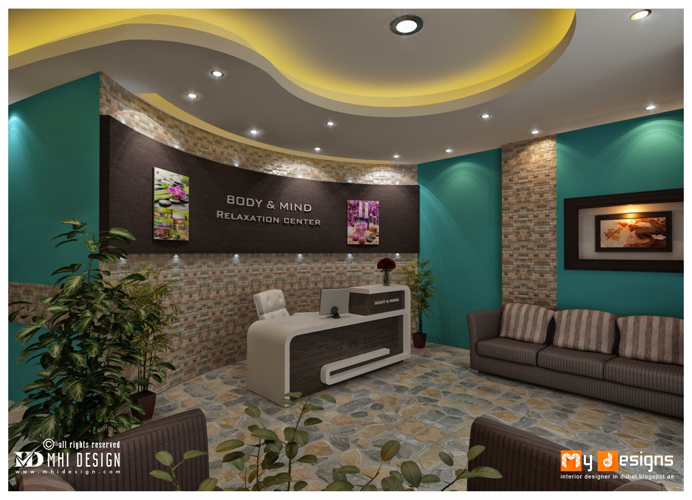 Massage Parlor Design | Office Interior Designs in Dubai - Interior ...