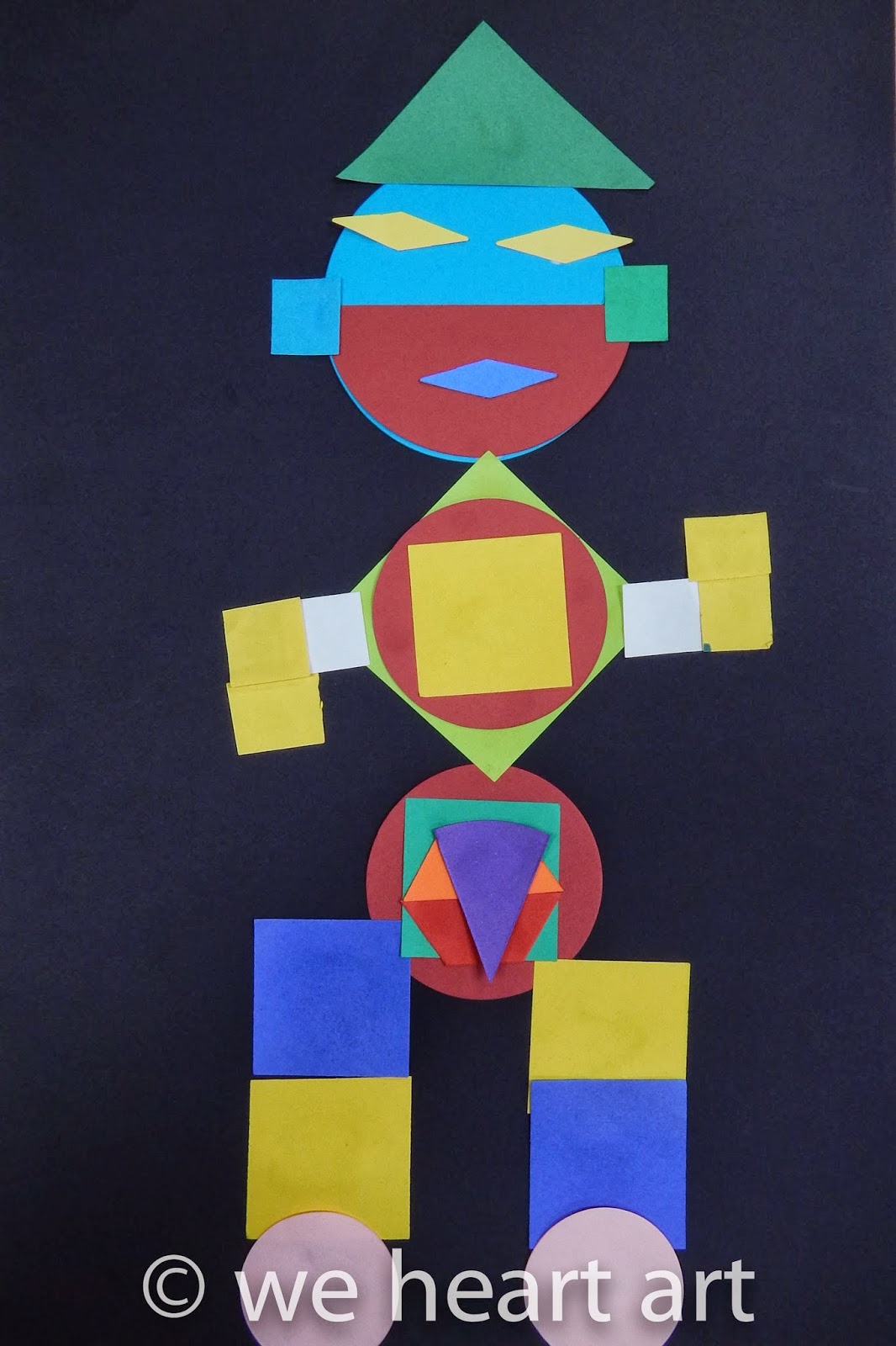 we heart art: Geometric Shape Monsters