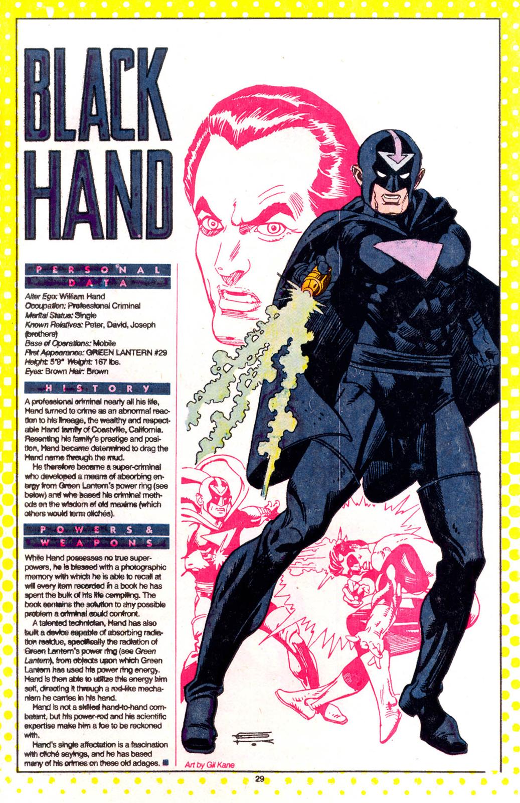 Fichas de Superheroes Marvel y DC: Mano Negra