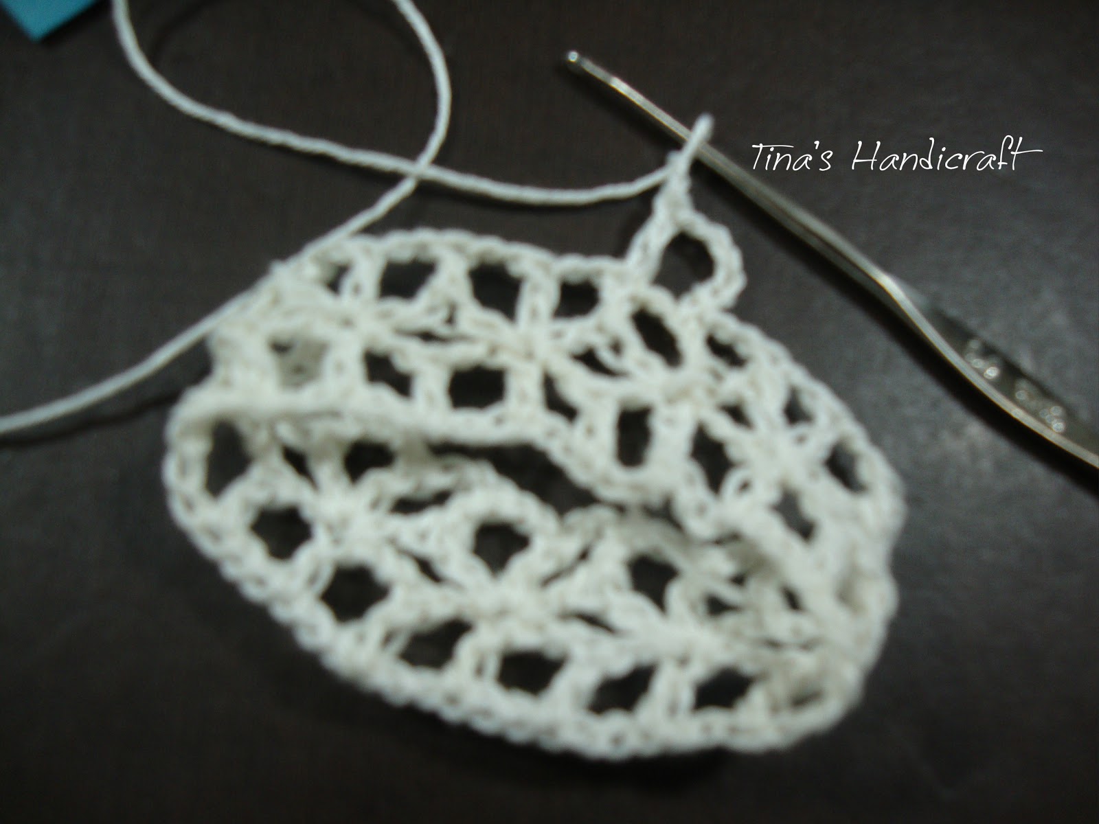 Tina's handicraft : crochet stitch - cobweb