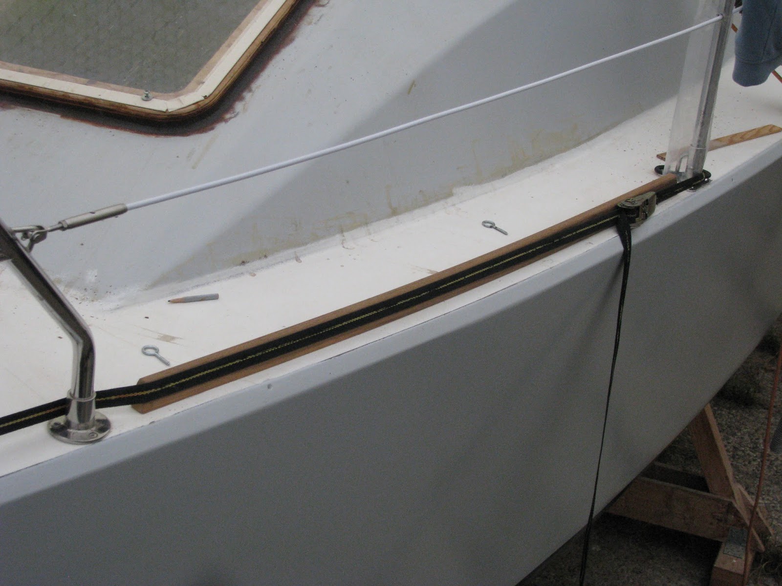 Plywood Boat Building Blog: Toe Rail