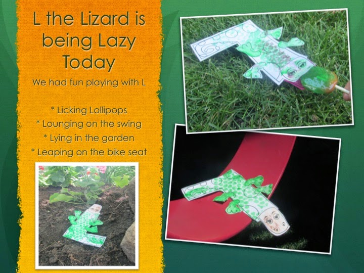 Amazing Action Alphabet: L The Lizard with Bubble Wrap