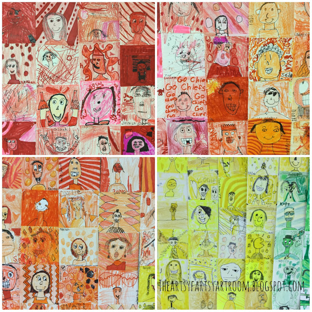 The Artsy Fartsy Art Room: Back to School Collaborative Self-Portraits!