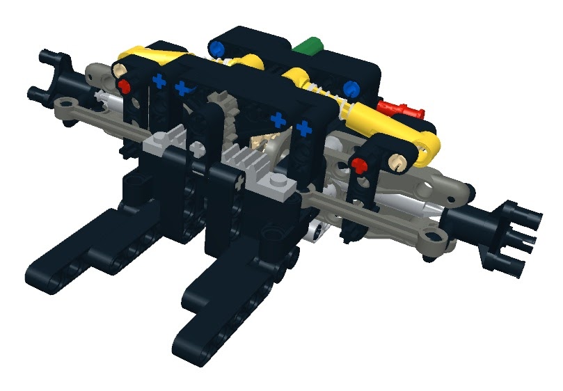 Sheepo's Garage: MPS. Front axles V: Double wishbone with Lego hub I
