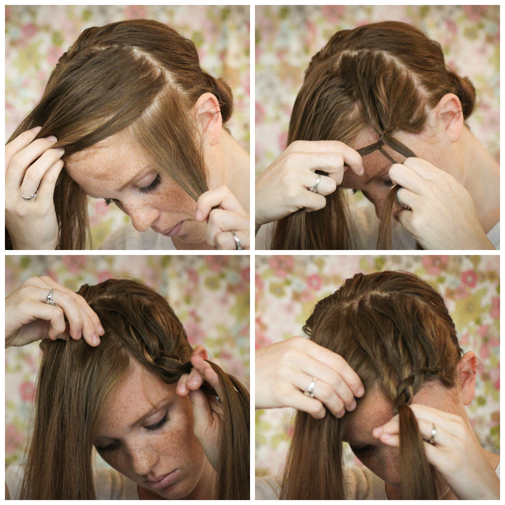 French Braid Bangs Step By Step