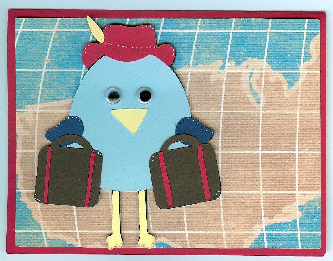 ~ Marilyn's Crafts ~: Farewell / Travel / Bon Voyage Card