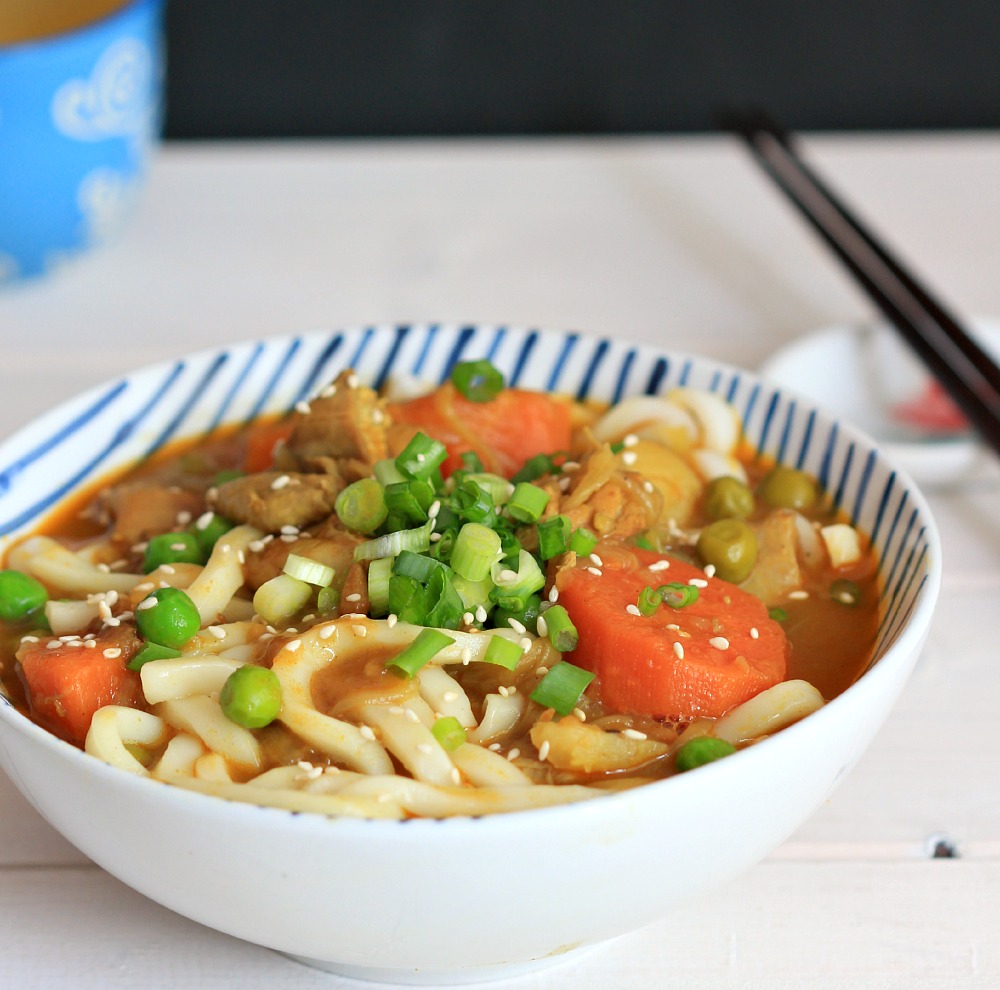 Homemade Japanese chicken curry rice/udon