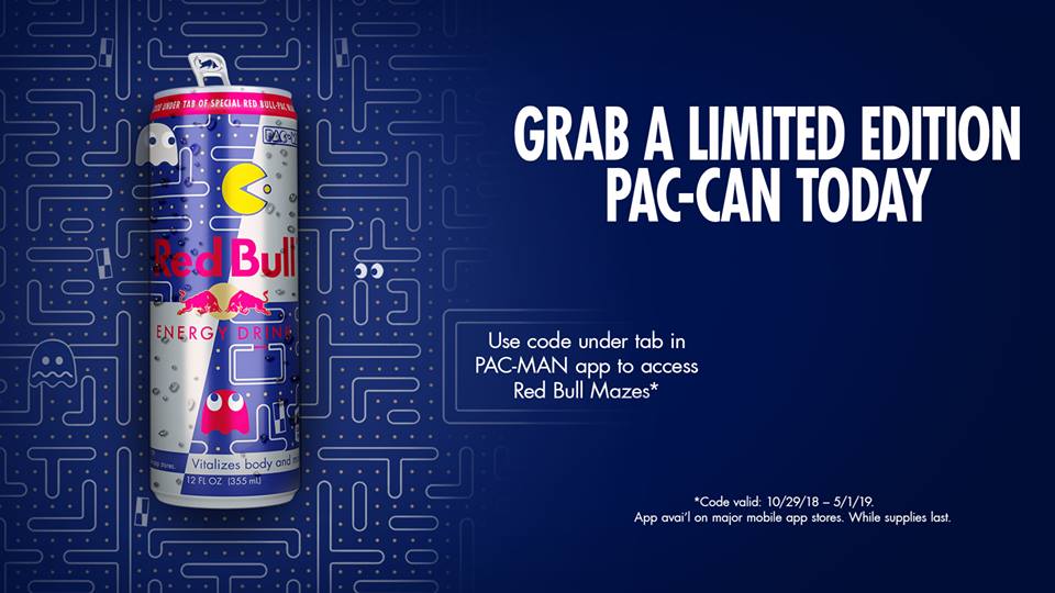 Neon Rocketship: Red Bull Pac-Cans