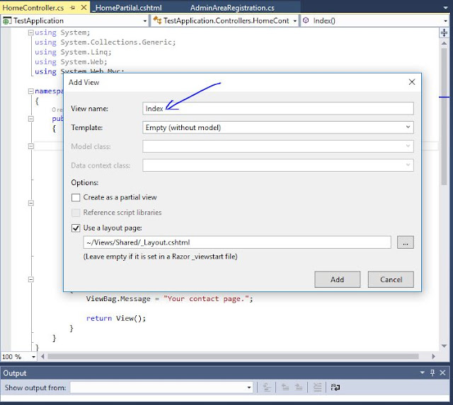 Partial View in Asp.Net MVC - MVC Arena (ASP.Net)
