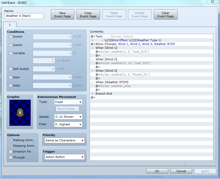 Script RPG Maker VX ACE: Thêm hiệu ứng thời tiết cho game với script MOG - Weather EX (v0.8b ...