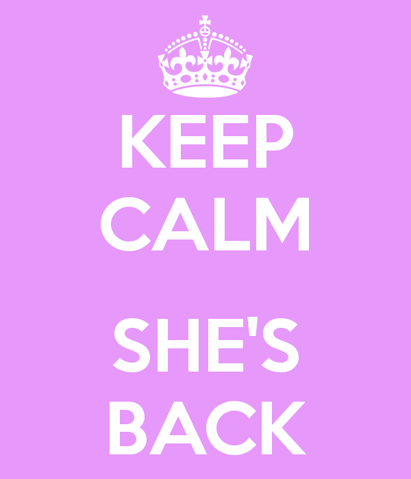 Scrappin Happily Ever After!: She's Baaaaack!!!!