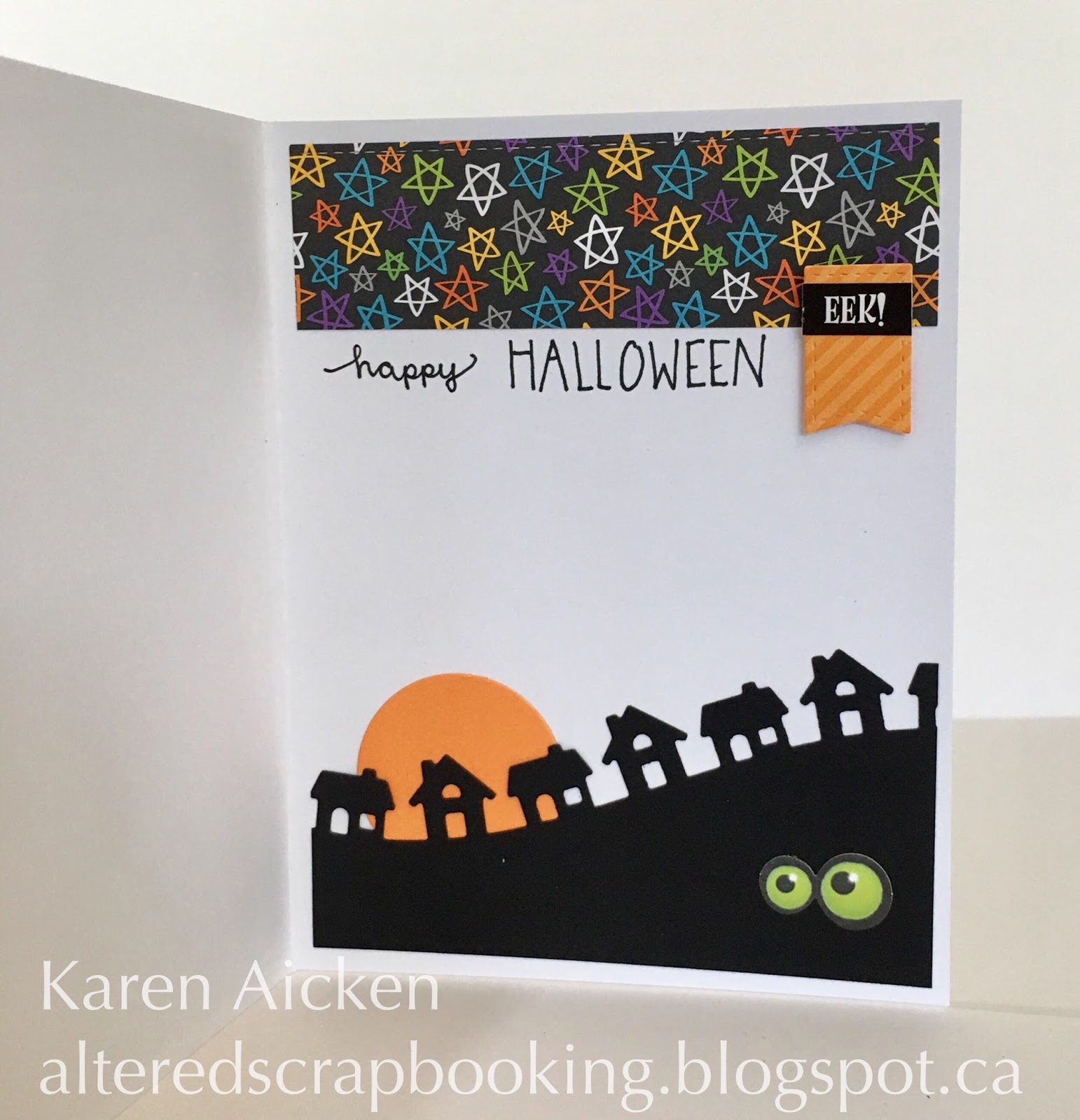 Painted Mountain Cards: Haunted House Halloween Card