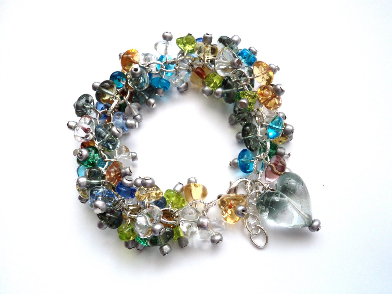 Andra Art - Atelier: Bratara din margele sticla Murano,margele nisip ...