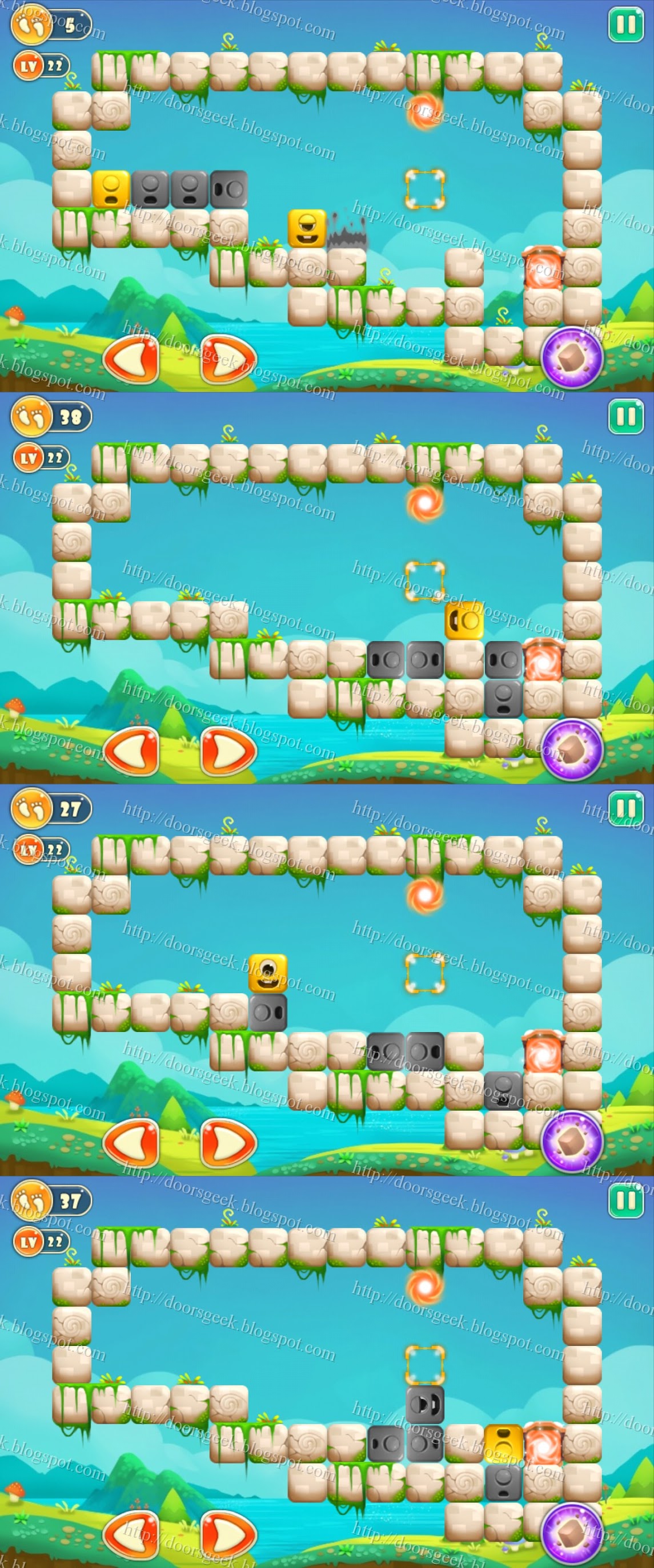 Block Mania [World 1] Level 22 ~ Doors Geek