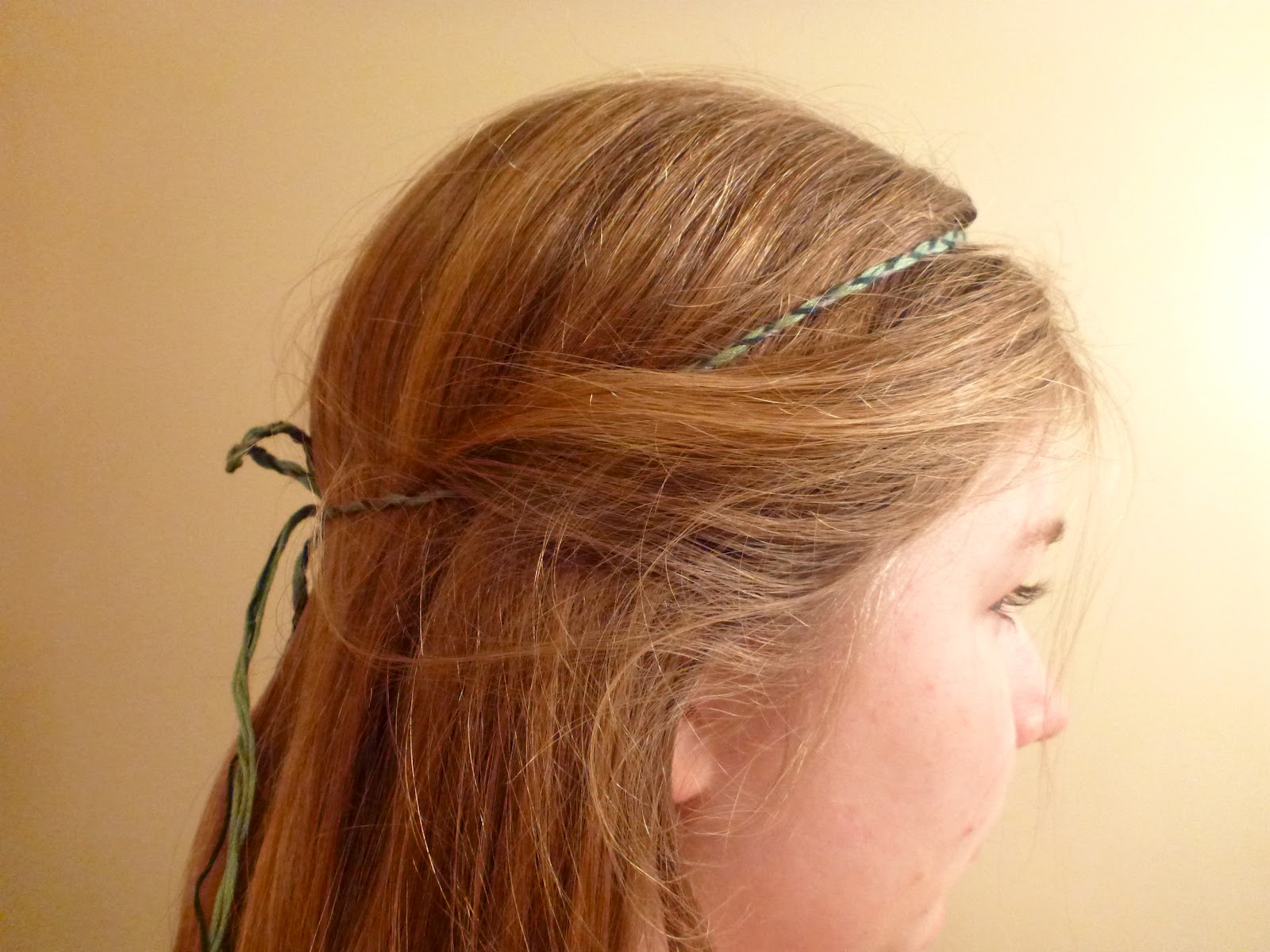 2 Floral Finches: DIY Mixed Thread Hair Wraps