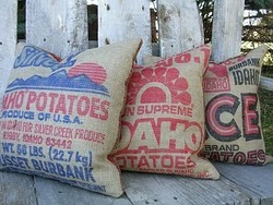 Life of a Vintage Lover: Potato Sack Decor