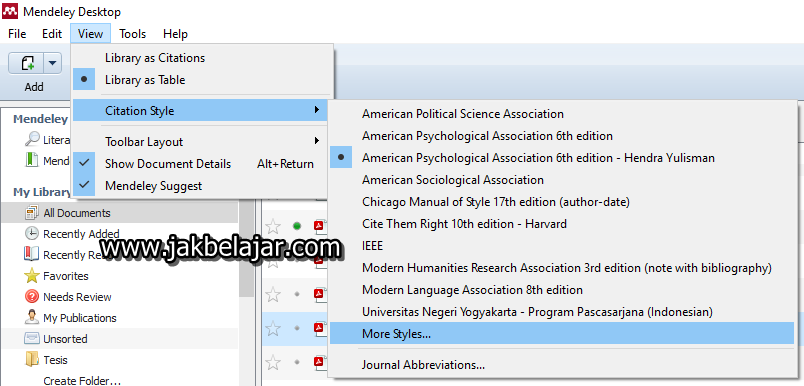 Mendeley Software Gratis Pengelola Referensi dan Sitasi - JakBelajar
