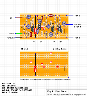 Guitar FX Layouts: Kay F1 Fuzz Tone