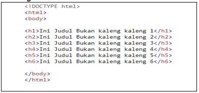 Penjelasan Tentang Struktur HTML dan Tag HTML Beserta Contoh dan ...