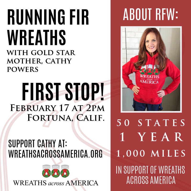 Words Worth: Gold Star mother Cathy Powers to start her 1,000 mile run ...