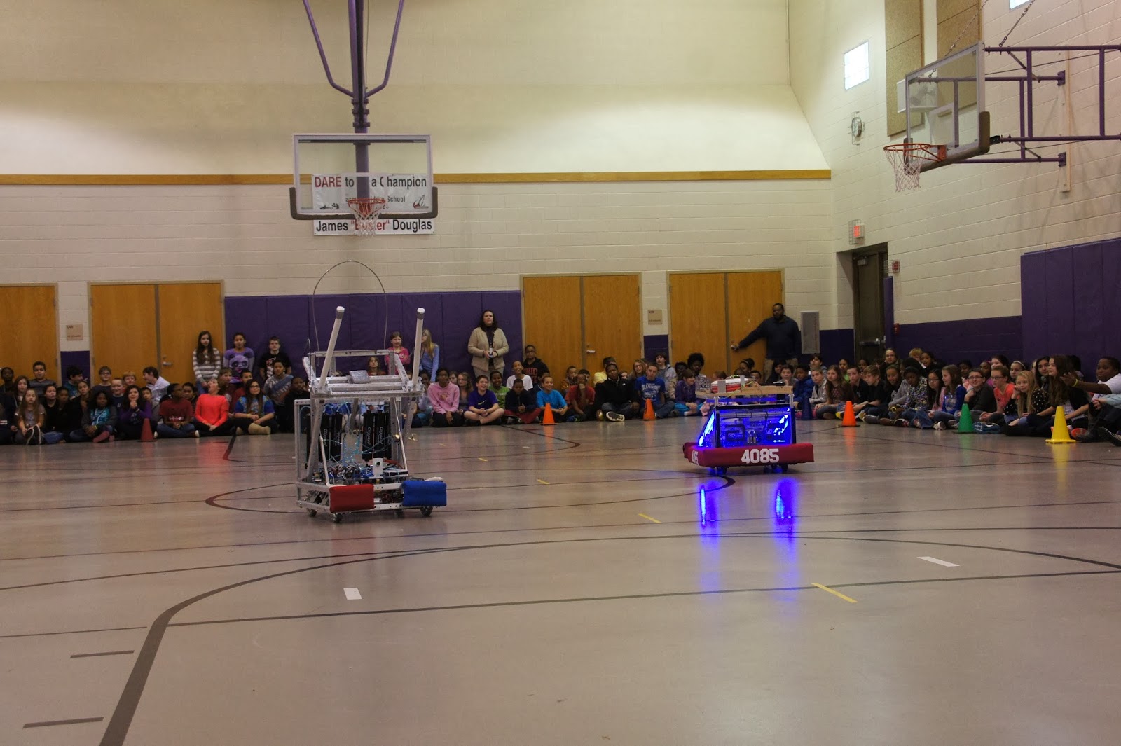 Harmon Middle School Visit ~ Technical Difficulties FRC 4085