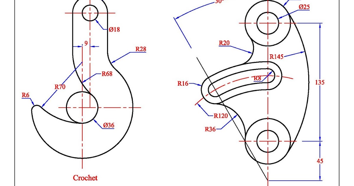 17 exercices en autocad