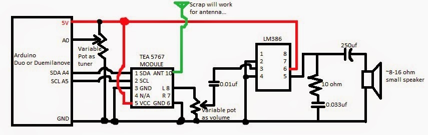 Jarret's Electronic Hobby Blog: TEA5767 FM Radio Receiver with Arduino ...