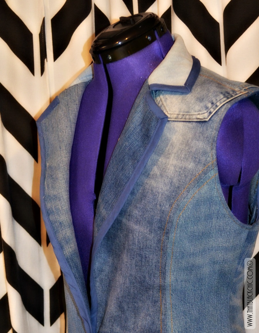 2 OF MY LATEST DENIM RE-FASHION PROJECTS! [DIY sewing] | That Black Chic