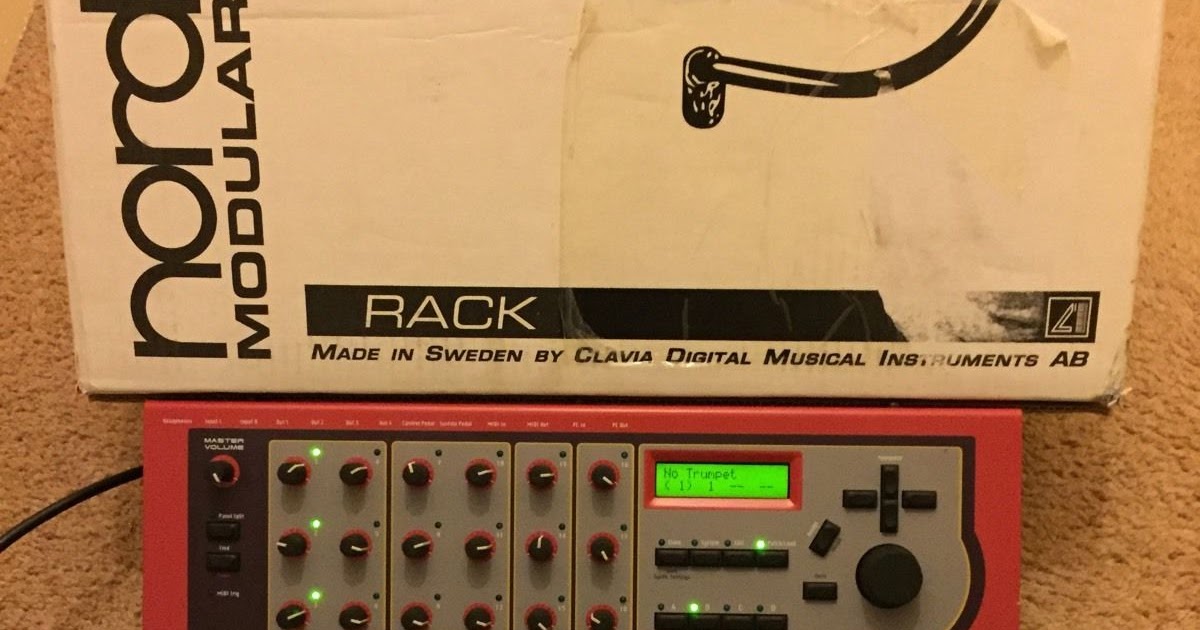 MATRIXSYNTH: Clavia Nord Modular G1 Rack Synth V3.03 with Original Box