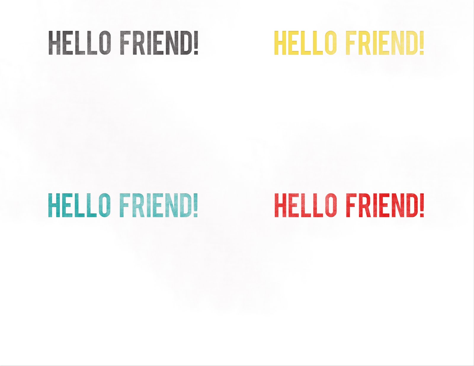 Ruffled Sunshine: Hello Friend! {printable}