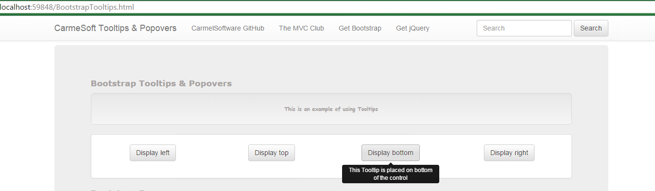 The ASP.NET MVC Club: Bootstrap Tutorial Lesson 10 - Tooltips and Popovers