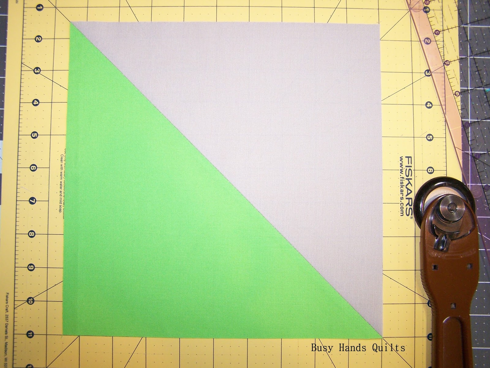 Busy Hands Quilts: Squaring Half-Square Triangles Tutorial {Without ...