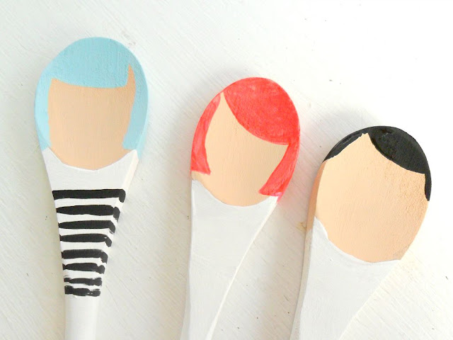 Teawagontales: spoon dolls...