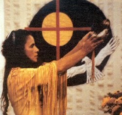 LLM Calling: Native American Christian Art