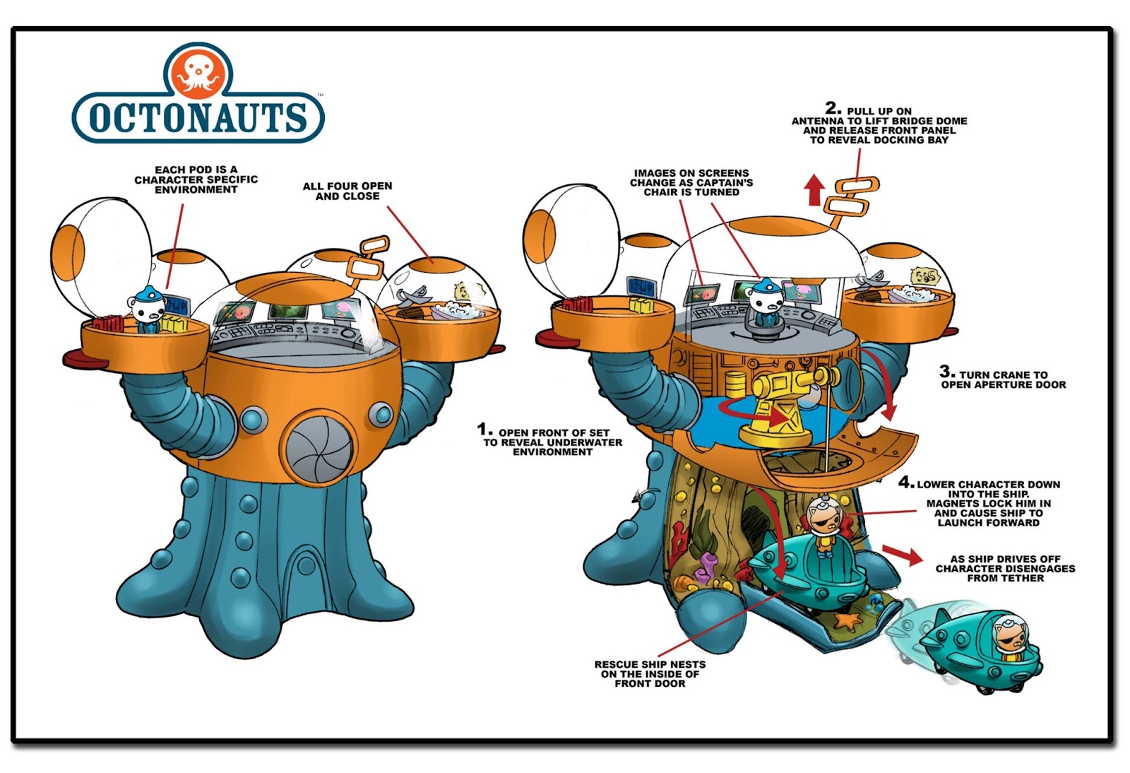 Tom McWeeney Illustrator/Designer: Octonauts Playsets