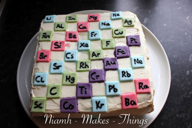 Niamh-makes-things: Periodic Table Cake