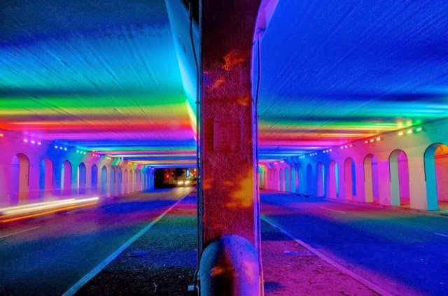 Surreal Rainbow Tunnel