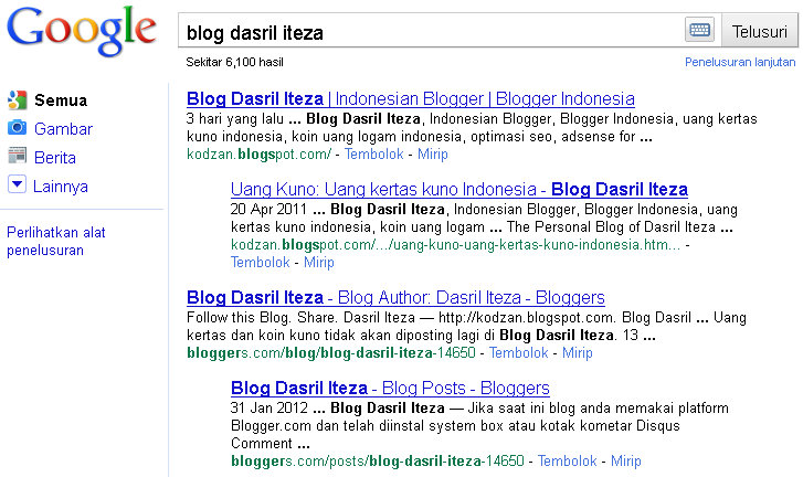 Tampilan Terbaru Halaman Hasil Pencarian Google Search Engine